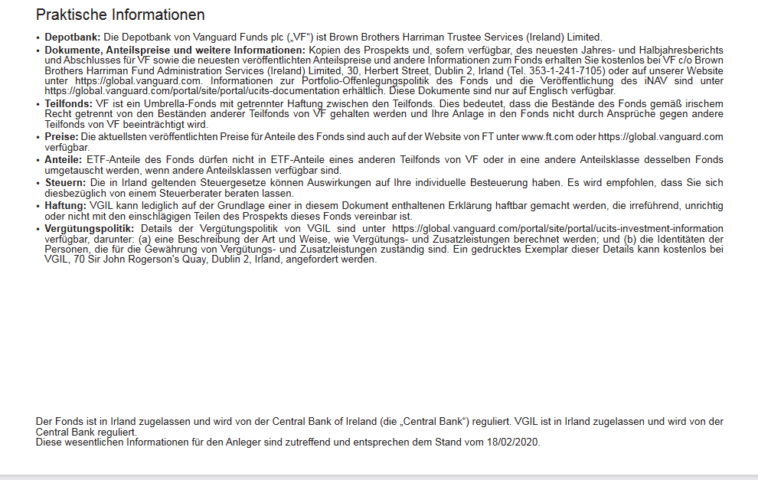 ETF Factsheet & KIID: Wichtige Informationen zum Kauf eines ETFs